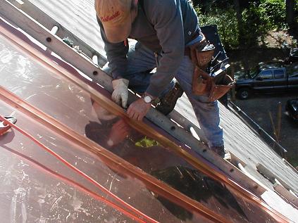 Copper Roofing - Forming and Installing a Standing Seam Copper Roof
